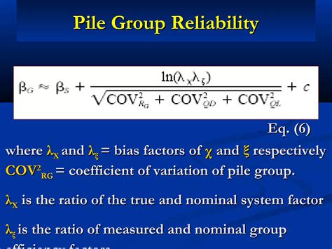 Reliability Based Design Of Pile Foundations Ppt