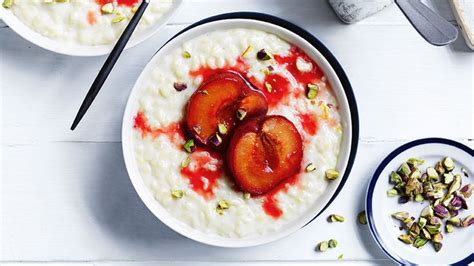 Dairy Free Rice Pudding With Spiced Plums Recipe Coles
