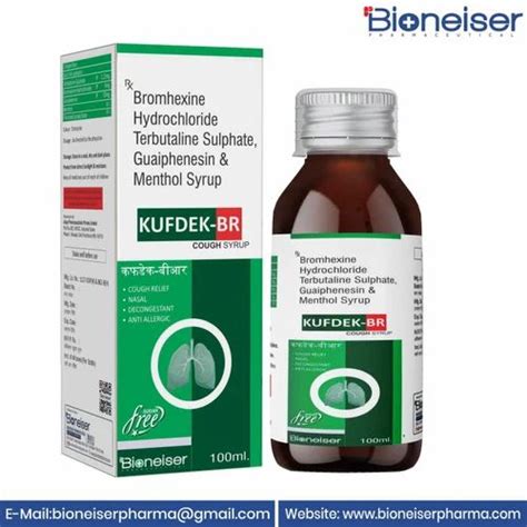 Kufdek Br Bromhexine Hydrochloride Syrup 100 Ml At ₹ 110bottle In