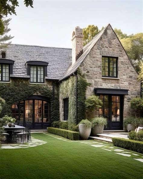 English House Exterior Modern Modern English Home Exterior Stone Exterior Houses Dream House
