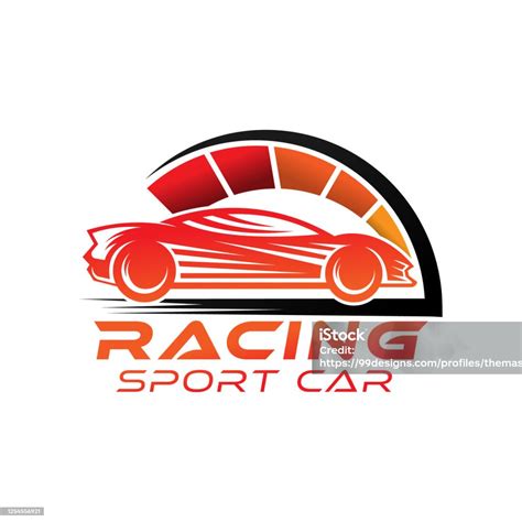 자동 자동차 로고 아이콘 벡터 일러스트레이션 템플릿입니다 모던 스포츠 카 벡터 로고 아이콘 실루엣 디자인 자동차 수리 딜러 차고 및 서비스에 대한 자동차 로고 벡터 그림