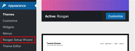 Demo Content Import Setup Wizard Roogan WordPress Theme