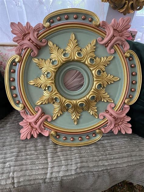 This Ceiling Medallions Item By Shabbyhome Has 38 Favorites From Etsy