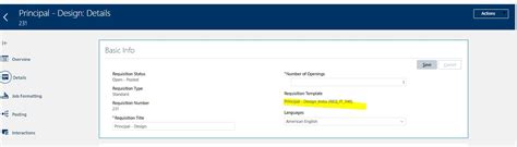 How To Update Requisition Template In Job Requisitions — Cloud Customer Connect