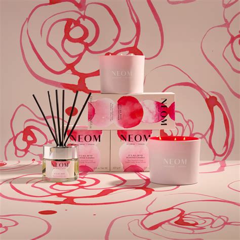 Neom Its All Rosy 3 Wick Candle Bath And Unwind Official Stockist
