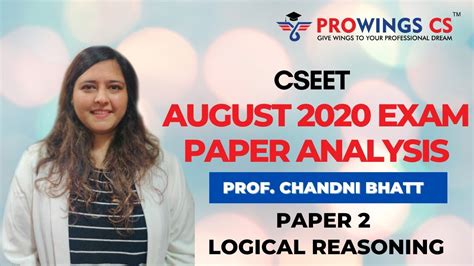 Cseet August 2020 Logical Reasoning Exam Paper Analysis Youtube