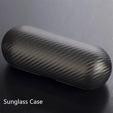 Carbon Fiber Sunglasses Case Black Leather Eyewear From Qida10 20