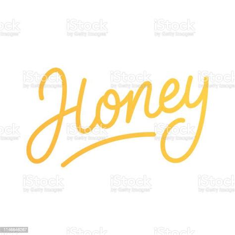 꿀 레터링입니다 꿀 레이블을 위한 현대 선형 서 예 디자인 꿀에 대한 스톡 벡터 아트 및 기타 이미지 꿀 로고 건강한 생활방식 Istock