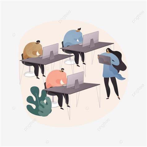 Computer Lab Vector Hd PNG Images Computer Lab Abstract Concept Vector Illustration Vector