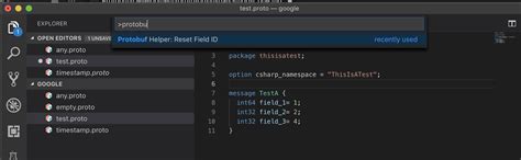 Protobuf Development Proto On Visual Studio Code Blackie S Failed Notes