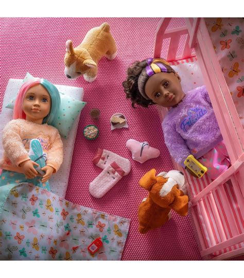 Our Generation Dreams For Two 18 Inch Doll Butterfly Themed Bunk Bed Furniture Set Target