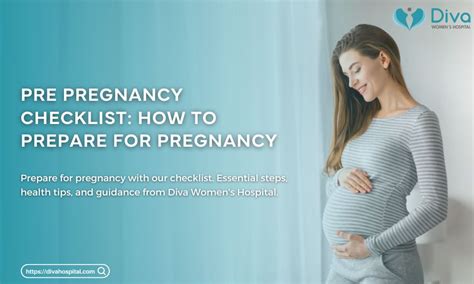 Pre Pregnancy Checklist How To Prepare For Pregnancy Diva Hospital
