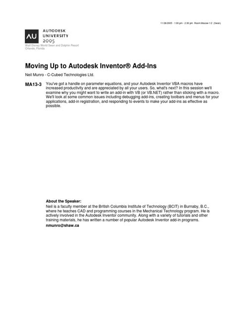 Autodesk Inventor Addin Pdf Component Object Model Visual Basic For Applications