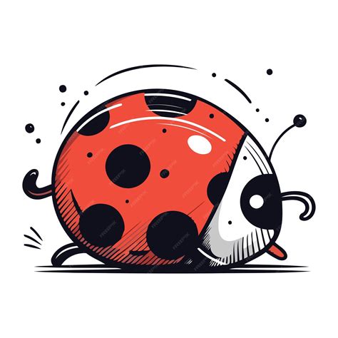 Premium Vector Ladybug Cartoon Vector Illustration Isolated On A
