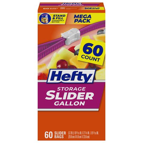 Hefty Slider Storage Bags 60 Count In Nepal At Npr 4161 Rating 4