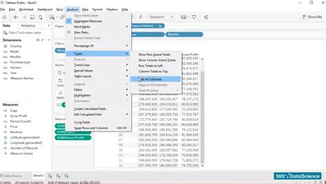 How To Display Totals In Tableau Data Science How To Display Totals In Tableau Data Science