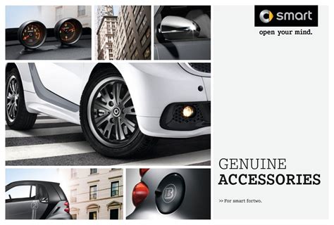 Smart Fortwo Gennuine Accessories Brochure Smart Usa Smart Car