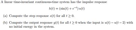 Solved Classify The Following Input Output System Equations