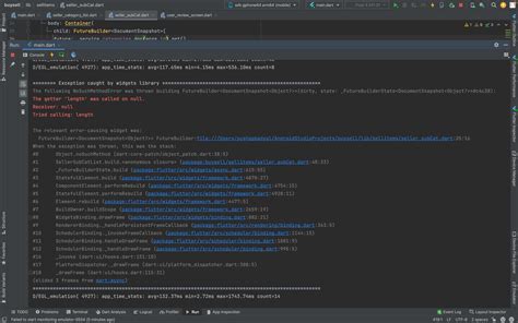 Android Can Someone Explain Me Why Im Getting This Runtime Error In Flutter Stack Overflow