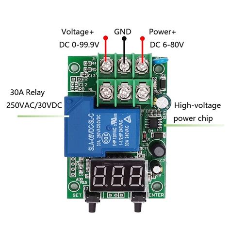 Dc 6~80v Voltage Monitoring Relay Time Delay Relay Ubuy India