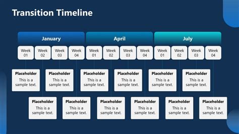Transition Timeline Slide Horizontal Diagram Slidemodel