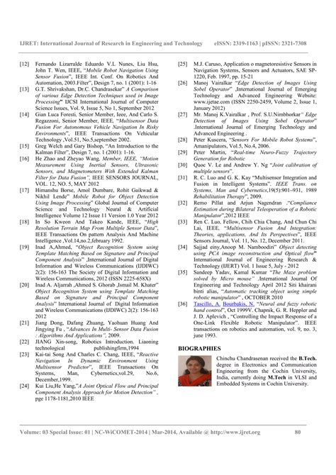 Multisensor Data Fusion Based Autonomous Mobile Pdf Robotics Technology And Computing