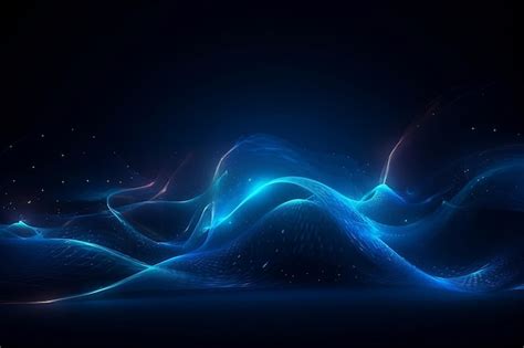 Premium Photo Abstract Blue Background Generative Ai