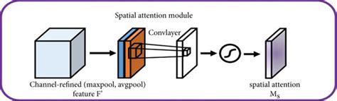 Schematic Diagram Of CBAMs Spatial Attention Module Structure