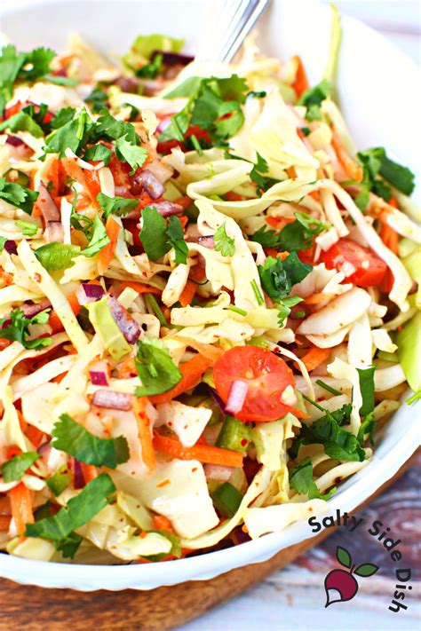 Tangy Salsa Coleslaw Satisfy Your Taste Buds Now Salty Side Dish