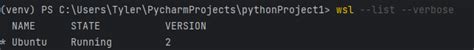 Problem With Creating A Venv Cant Choose Wsl For Interpreter Using