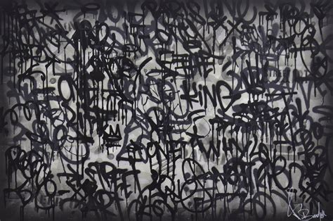 Black Graffiti Art