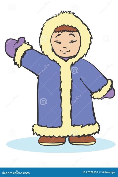 Eskimo Cartoon Vector 12572657