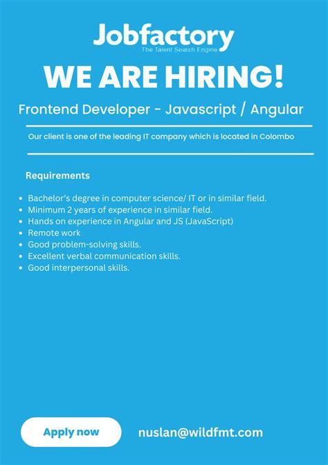 Frontenddeveloper Hiringnow Remotework Jobopening Techjobs