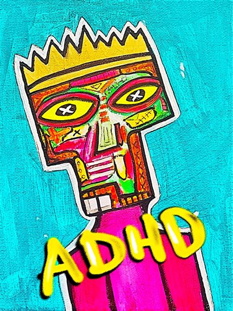 Typography Adhd Text Structure Posters And Prints By Art By Hakon Printler