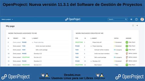 Openproject Nueva Versión 11 3 1 Del Software De Gestión De Proyectos