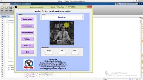 Matlab Project Video Compression Source Code Ieee Based Project Video
