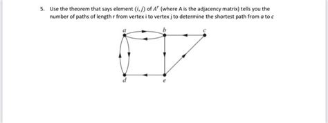 solved 5 use the theorem that says element i j of ar