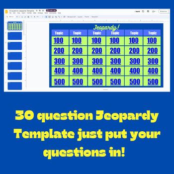Jeopardy Review Game Template By Lets Do SUM Learning TPT