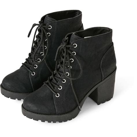 Andme Womens Block Heel Boots Black Big W Black Heel Boots Black