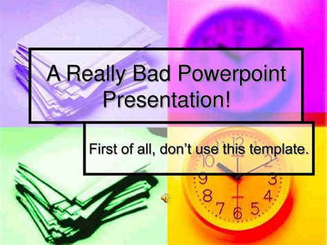 Bad Powerpoint Examples