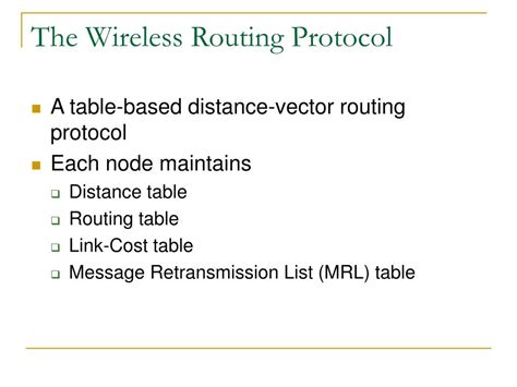 PPT A Review Of Current Routing Protocols For Ad Hoc Mobile Wireless Networks PowerPoint