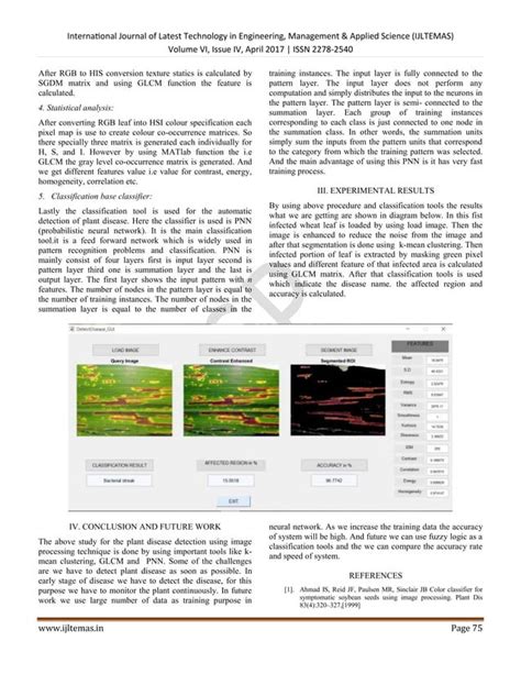 Wheat Leaf Disease Detection Using Image Processing Pdf