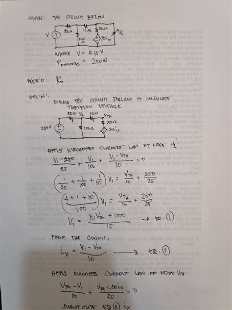 Solved The Variable Resistor Ro In The Circuit Is Adjusted Until The Power Dissipated In The