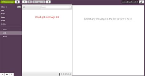 can t get message list and delete folder · issue 1893 · rainloop