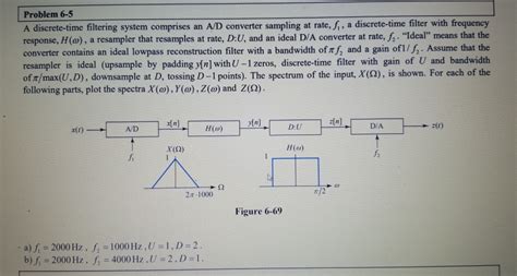 Problem 6 5 A Discrete Time Filtering System