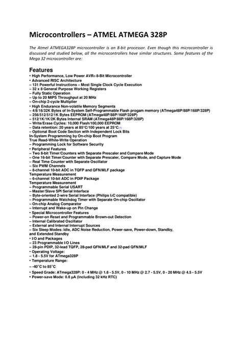 Pdf Points To Takes Note For The Programming Of Microcontrollers