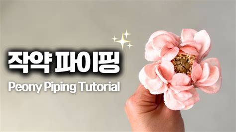 작약 앙금플라워 꽃 짜기 ㅣ 앙금꽃 파이핑 ㅣ 떡케이크 창업 자격증 수업 ㅣ소자본 떡공방 창업 ㅣ스윗로즈 마스터 클래스 Youtube