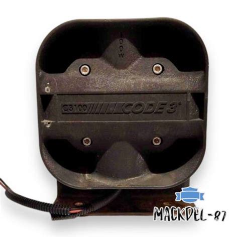 Code 3 Model C3100 100 Watt Speaker W Bracket Ebay