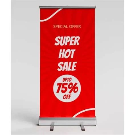 Flex Roll Up Standee Size 63 Feet For Promotional At ₹ 2000piece