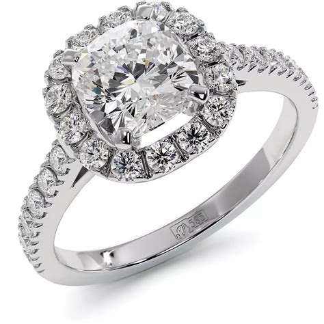 2 Ctw Cushion Cut Moissanite Engagement Ring Courtney
